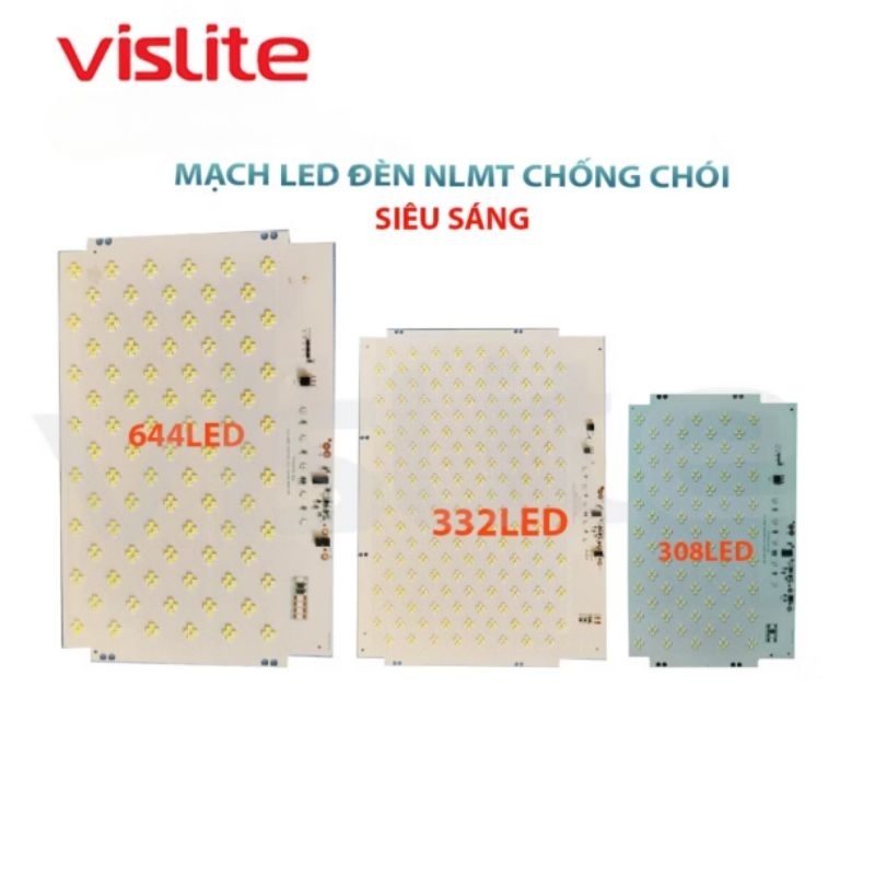Mạch led đèn năng lượng mặt trời chống chói Vislite chip led 2835 công suất 100w, 200w và 300w ...