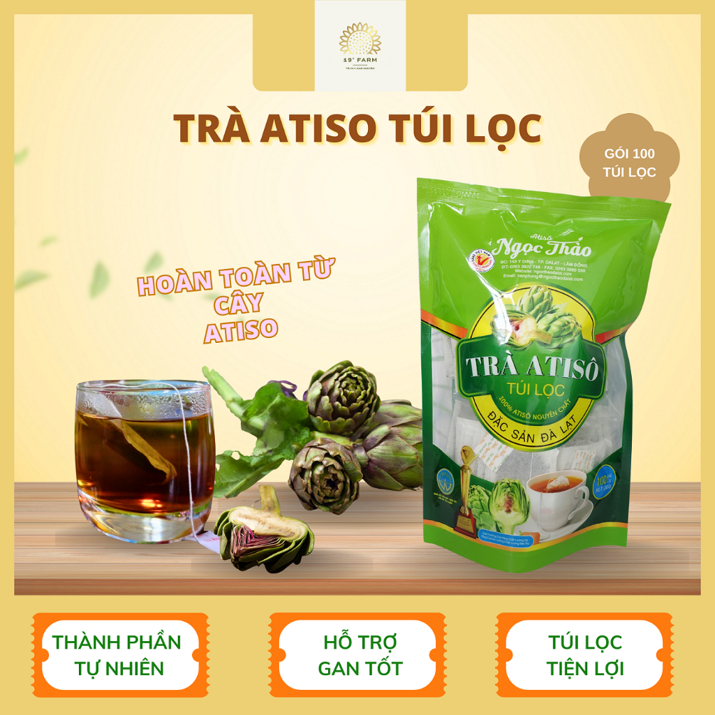 Gói Trà Atiso Đà Lạt Loại 100 Túi Lọc Thơm ngon Thành Phần Tự Nhiên ...