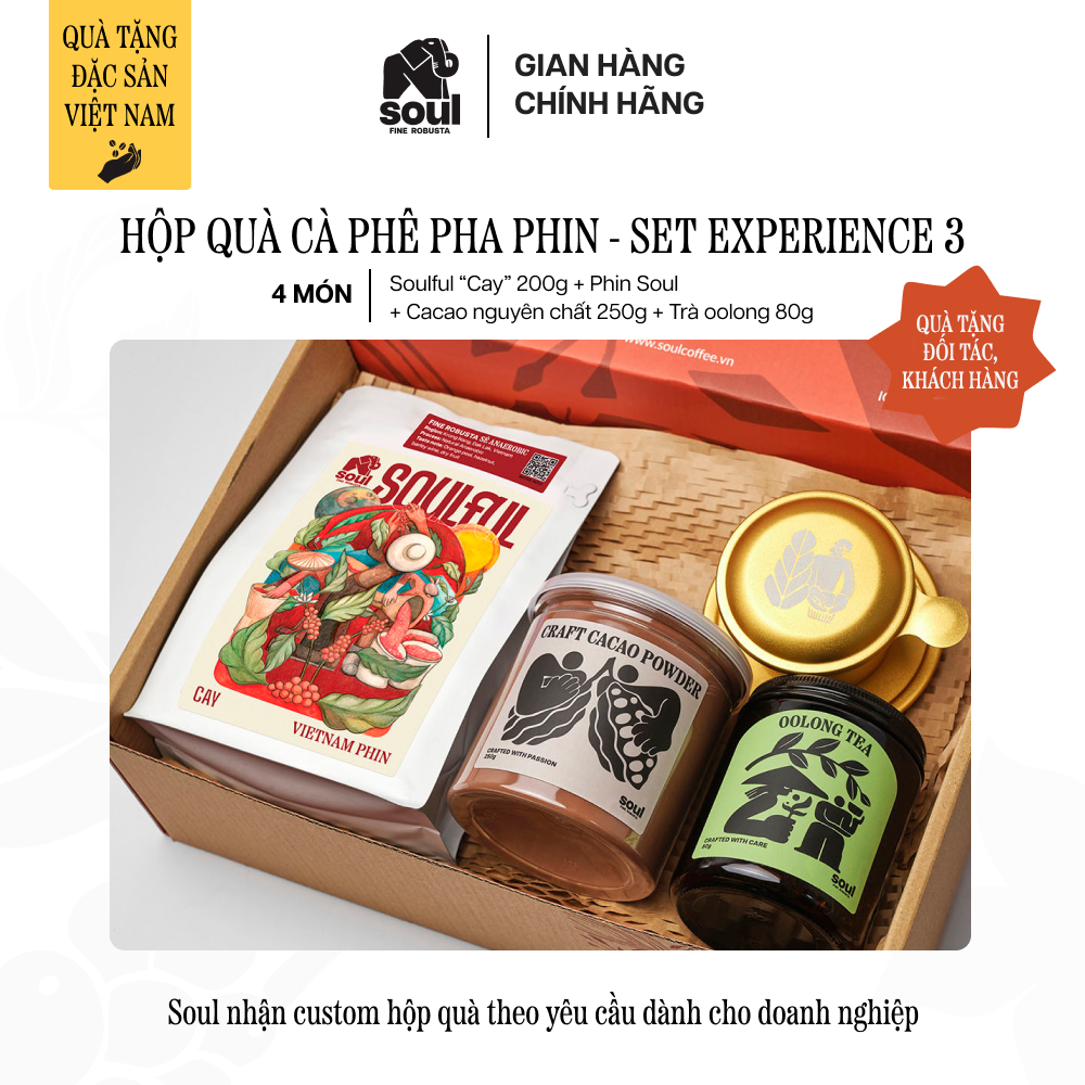 HỘP QUÀ COMBO | CÀ PHÊ PHA PHIN 4 MÓN - SET EXPERIENCE 03 | Shopee Việt Nam