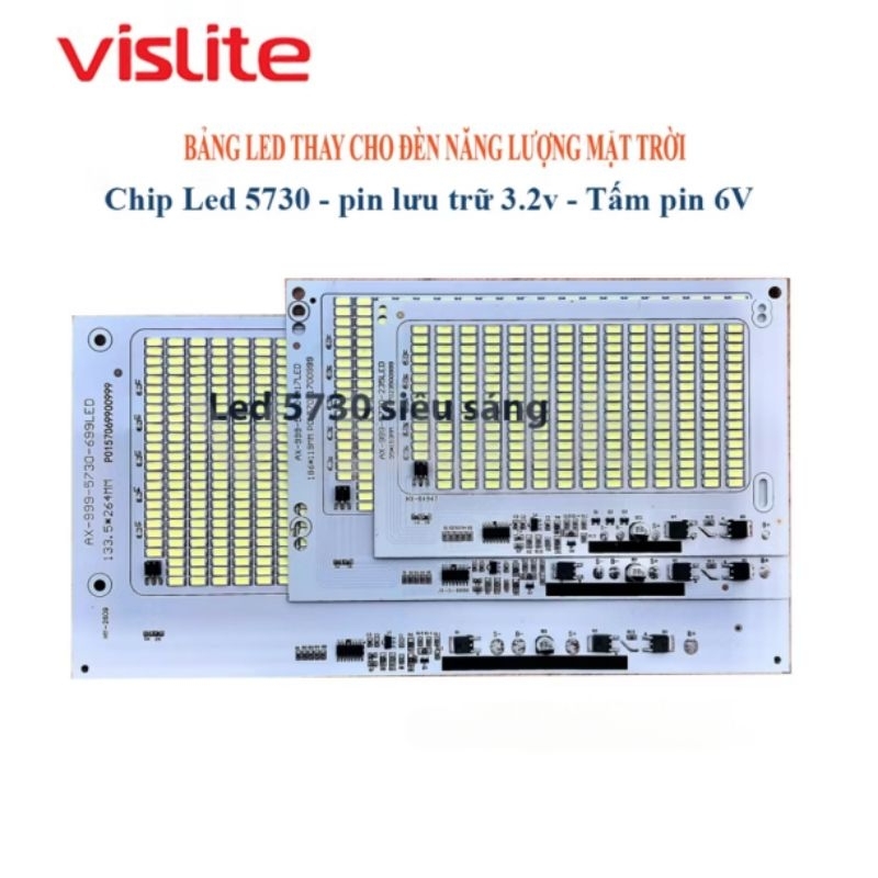 Mạch led liền sạc đèn năng lượng mặt trời Vislite 25w, 40W, 60W, 100w, 200w và 300w. | Shopee ...