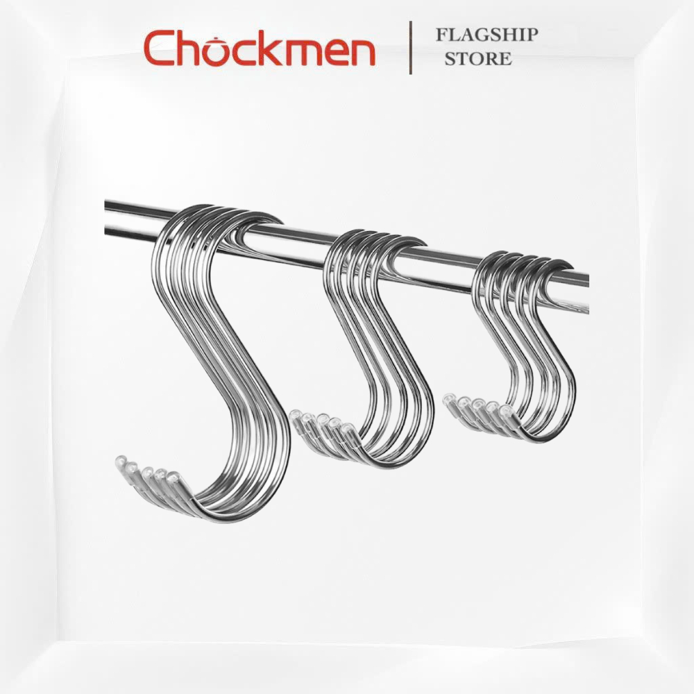 Dụng Cụ Treo Đồ Nhà Bếp CHOCKMEN Inox Cao Cấp Siêu Chắc Chữ S Loại Tròn Treo Muỗng Thớt Treo Đồ ...