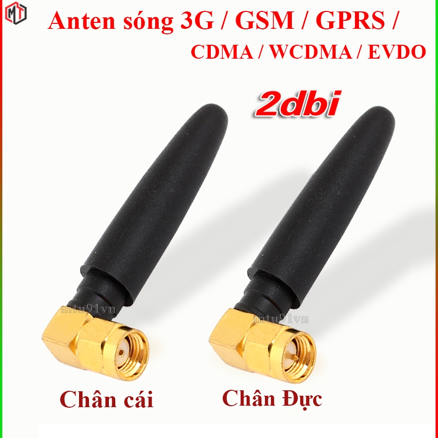 Anten sóng 3G / GSM / GPRS / CDMA / WCDMA / EVDO / 2dbi đầu SMA dài 5cm (anten module SIM ...