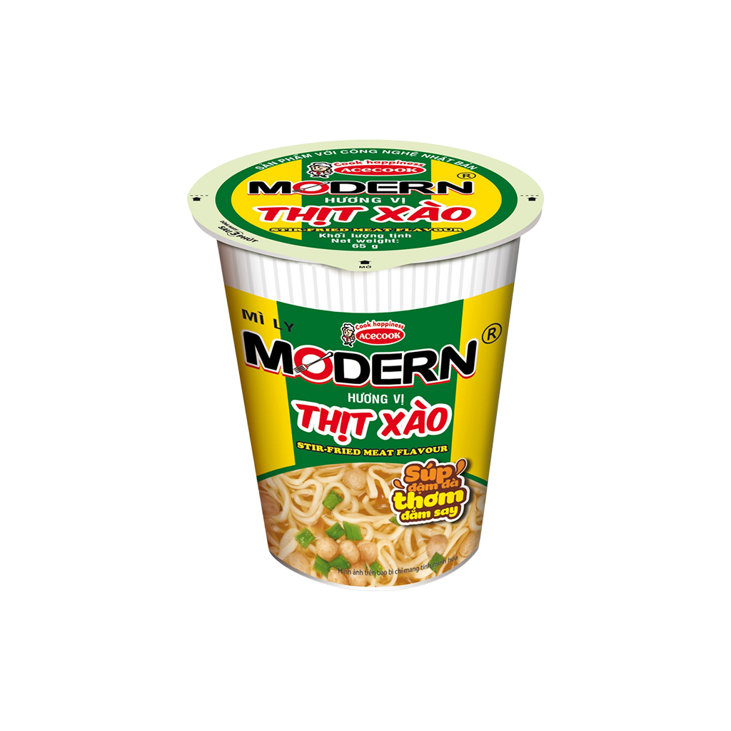 Thùng 24 ly mì Modern vị thịt xào 65g | Shopee Việt Nam