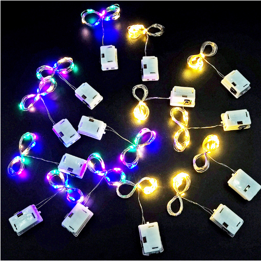 Dây đèn led trang trí fairylight 1m có sẵn pin trang trí sen đá, terarium, hồ cá. | Shopee Việt Nam