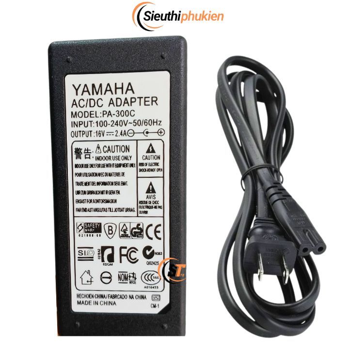 Adapter nguồn đàn yamaha PSR-S950 PA-300 16v 2.4a zin , nguồn organ ...