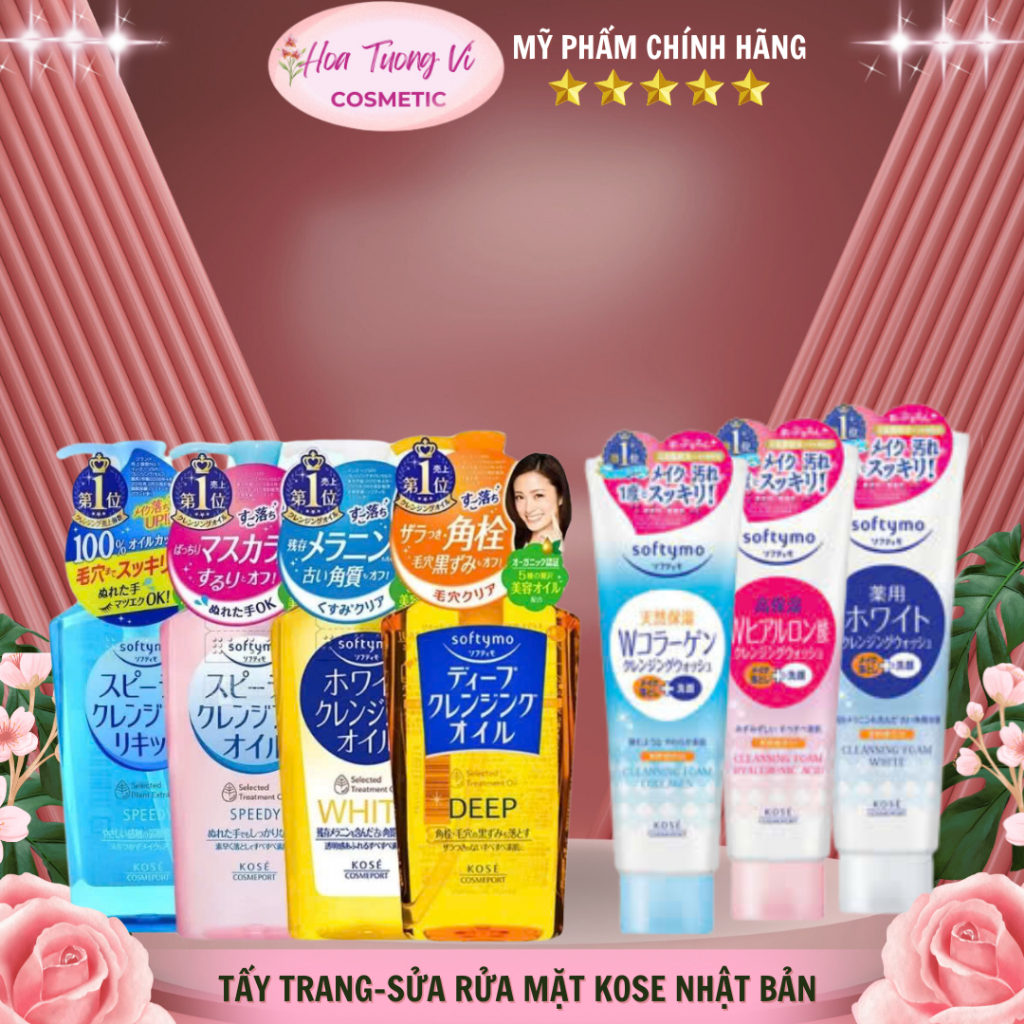Dầu Tẩy Trang Kose Softymo Deep Cleansing Oil 230ml- Sữa rửa mặt Kose Softymo 190g | Shopee Việt Nam