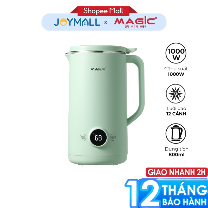 Máy Xay Nấu Sữa Hạt Đa Năng MAGIC A-95 800ml, Hàng Chính Hãng, Lưỡi Dao 8 Cánh Đa Chiều ...