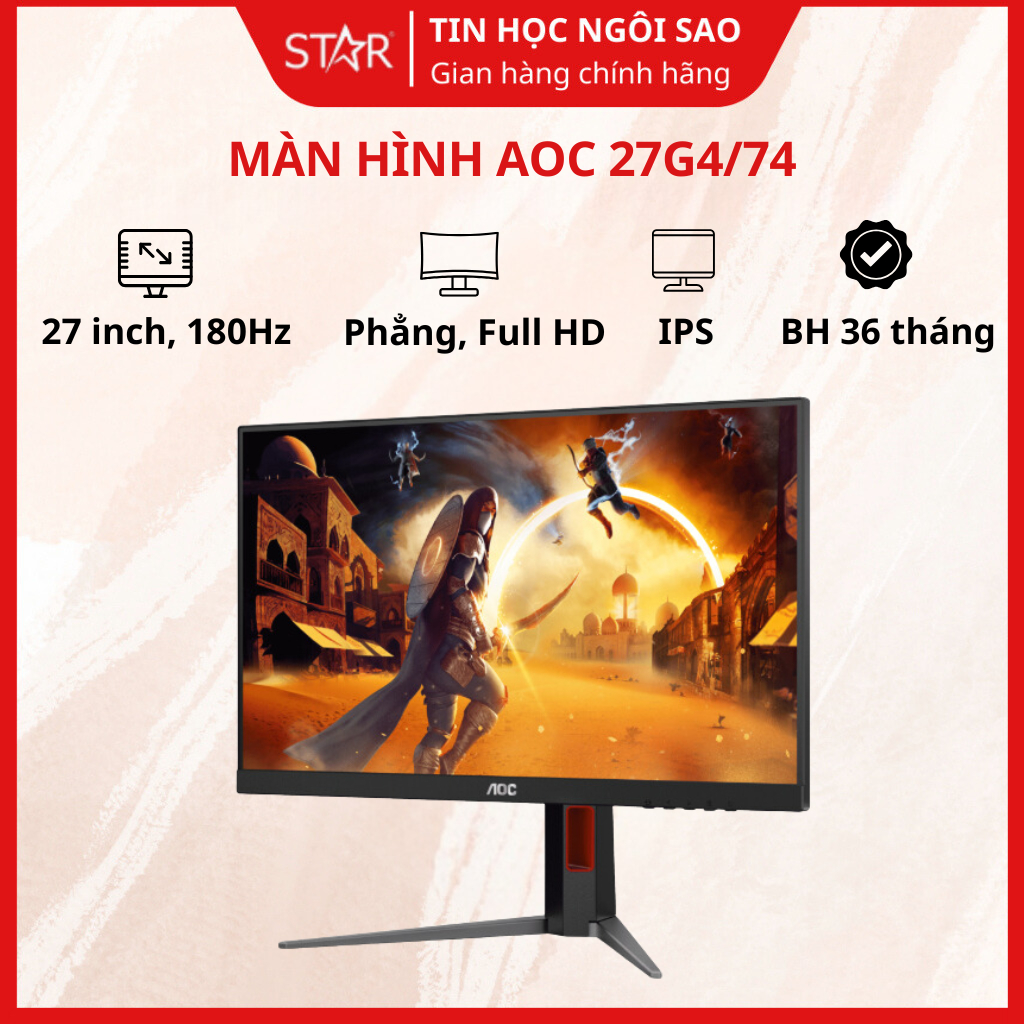 Màn Hình AOC 27G4/74 | 27 inch, Full HD, IPS, 180Hz, 1ms, Phẳng - Bảo ...