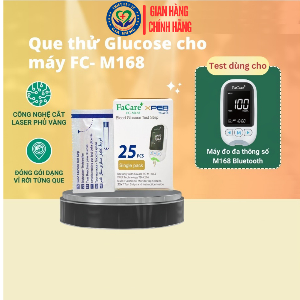 Que thử đường huyết Glucose dành cho máy đo Facare 5 trong 1 FC-M168 ...