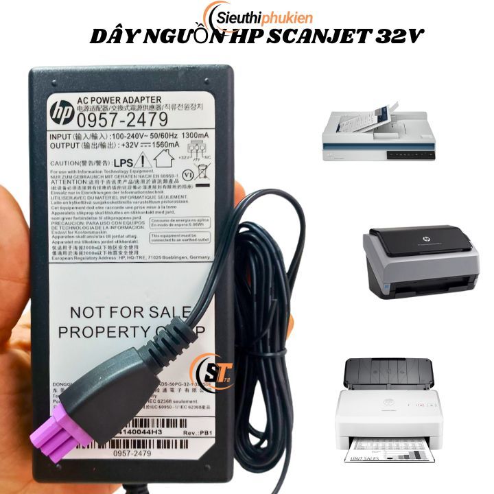 Adapter nguồn máy scan HP Scanjet Pro 32v 1560ma 0957-2479 zin | Shopee ...