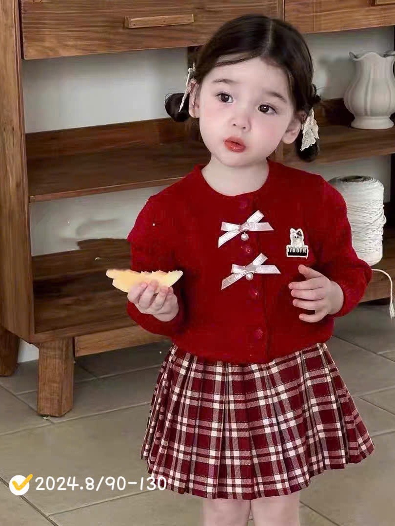 Váy công chúa bé gái, đồ noel mặc tết, Sét áo len lông thỏ mềm mịn ...