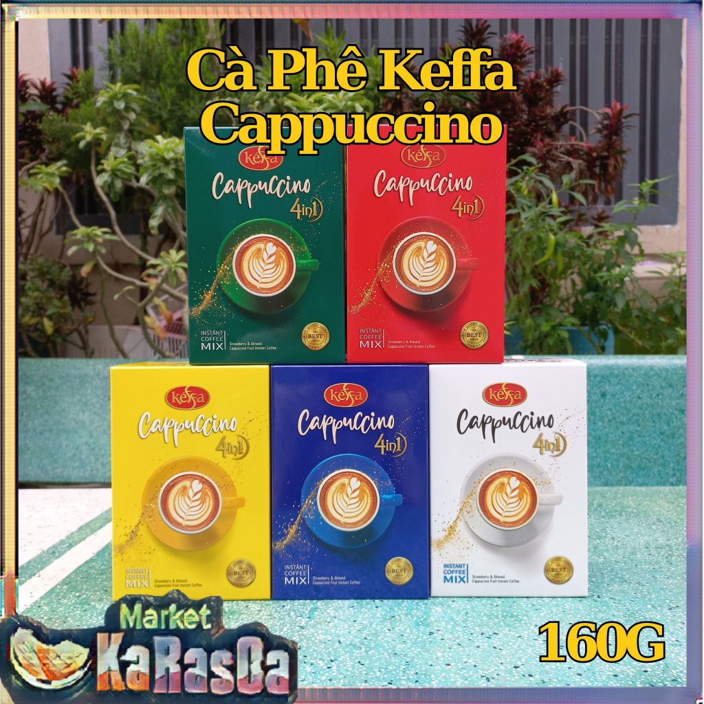 Cafe Hoà Tan 4in1 Keffa Cappuccino Hộp Giấy 160G | Shopee Việt Nam