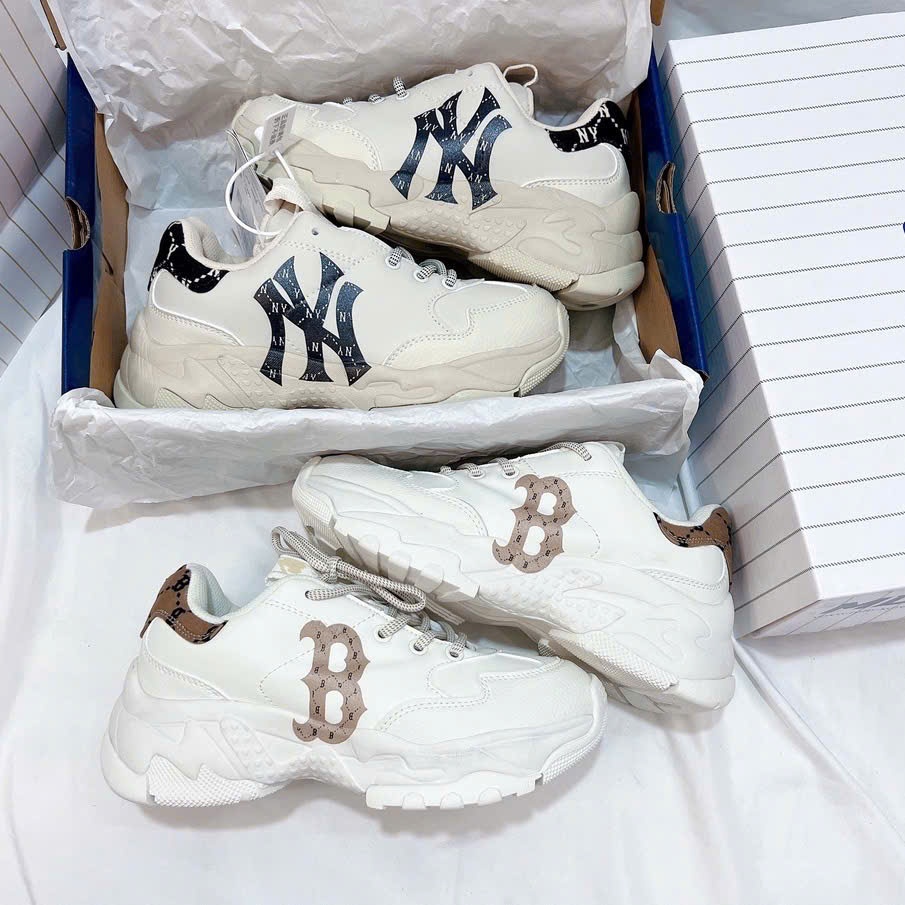Giày MLB Big Ball Chunky Monogram Boston, Giay mlb boston đế cao nam nữ ...