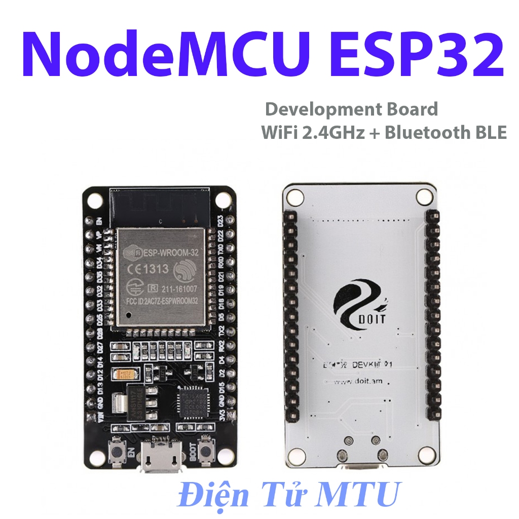 NodeMCU ESP32 Wifi BLE - CP2102- (kit thu phát IoT) | Shopee Việt Nam