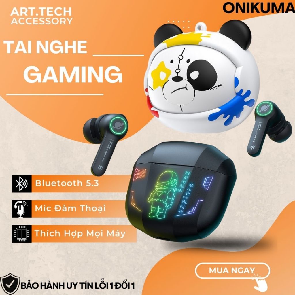 Tai nghe Bluetooth Gaming nhét tai không dây Onikuma T36, Tai nghe chơi ...