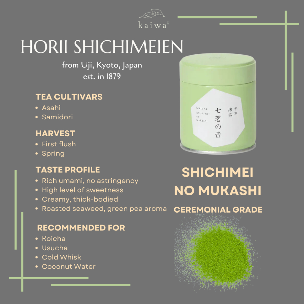 [Kaiwa Matcha Bar] Shichimei no Mukashi – Horii Shichimeien Matcha ...