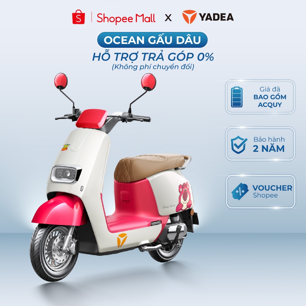 [TRẢ GÓP 0%] Xe Máy Điện YADEA OCEAN LOTSO - Xe Điện YADEA OCEAN Gấu ...