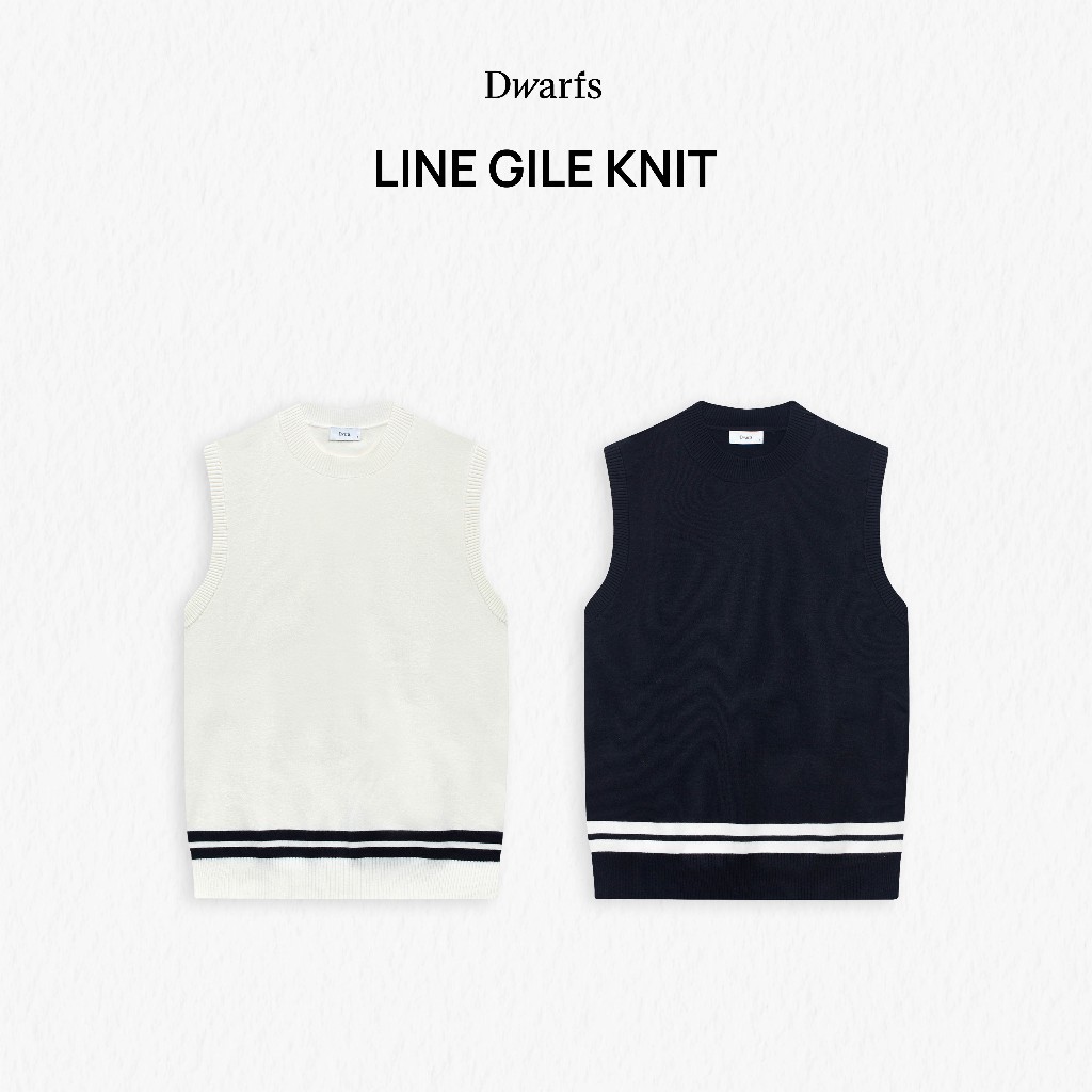 Áo Gile len nam - Dwarfs - Line Gile Knit | Shopee Việt Nam