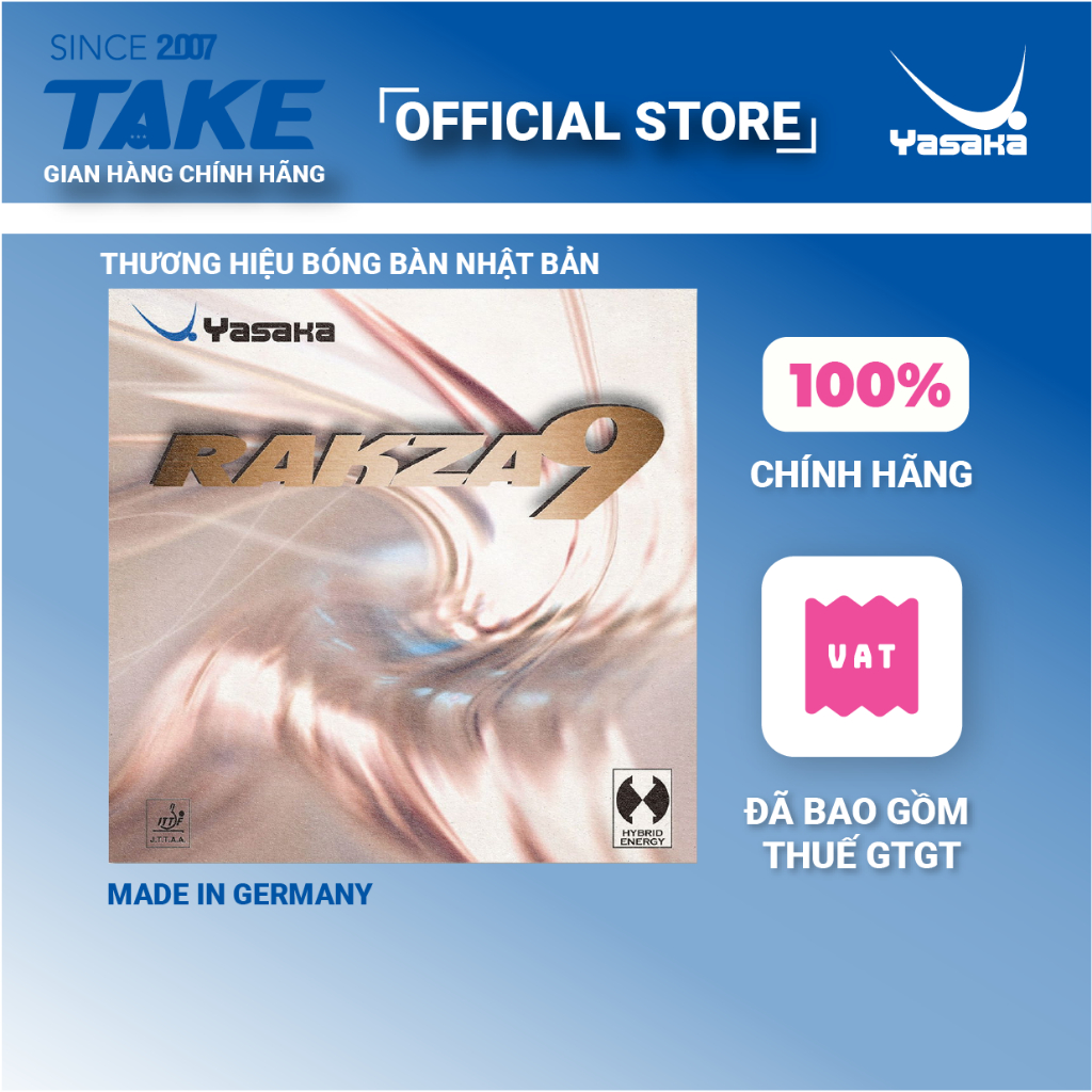 Mặt Vợt Bóng Bàn Yasaka RAKZA 9 Chính hãng MADE IN GERMANY | Shopee Việt Nam