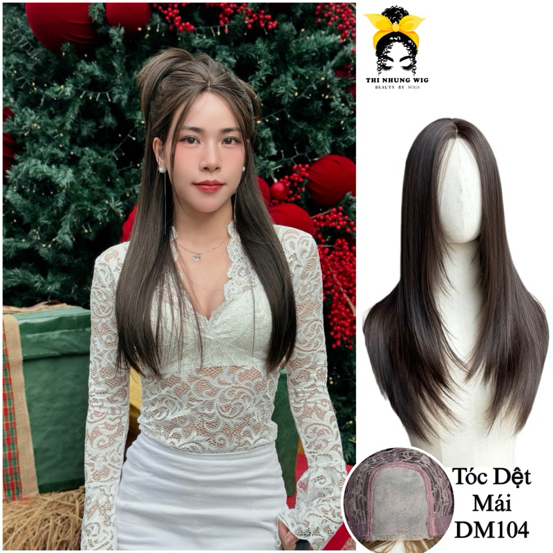 Tóc Giả Nữ Dệt Mái Tỉa Layer Hai Mái Bay, Tóc Giả THINHUNGWIG Dệt Móc Chất Liệu Sợi Tơ Hàn Cao ...