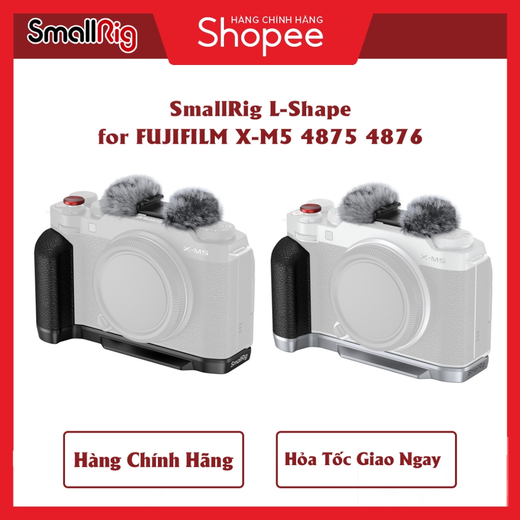 Báng Tay Cầm HandGrip SmallRig L-Shape Mount Plate with Silicone Handle ...
