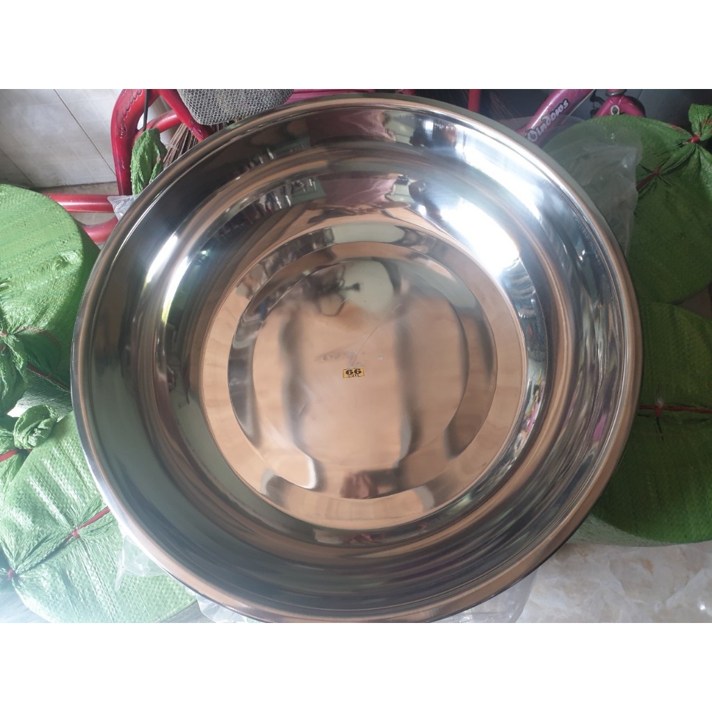 Thau Inox 304, Inox Việt Nhất - 5 size lớn: 56-60-66-72-76cm | Shopee ...