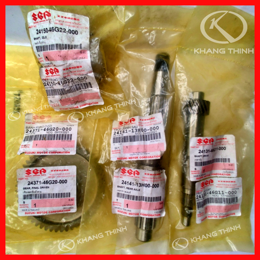 Bộ Trục Lap - Bánh Răng Láp Suzuki Hayate SC - Hàng Chính Hãng | Shopee ...