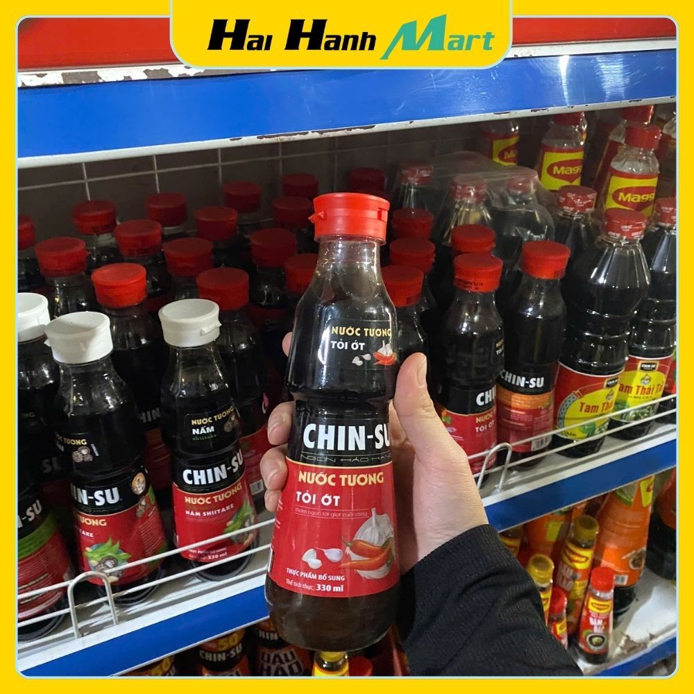 NƯỚC TƯƠNG CHINSU 330ML - TỎI ỚT/NẤM SHIITAKE | Shopee Việt Nam