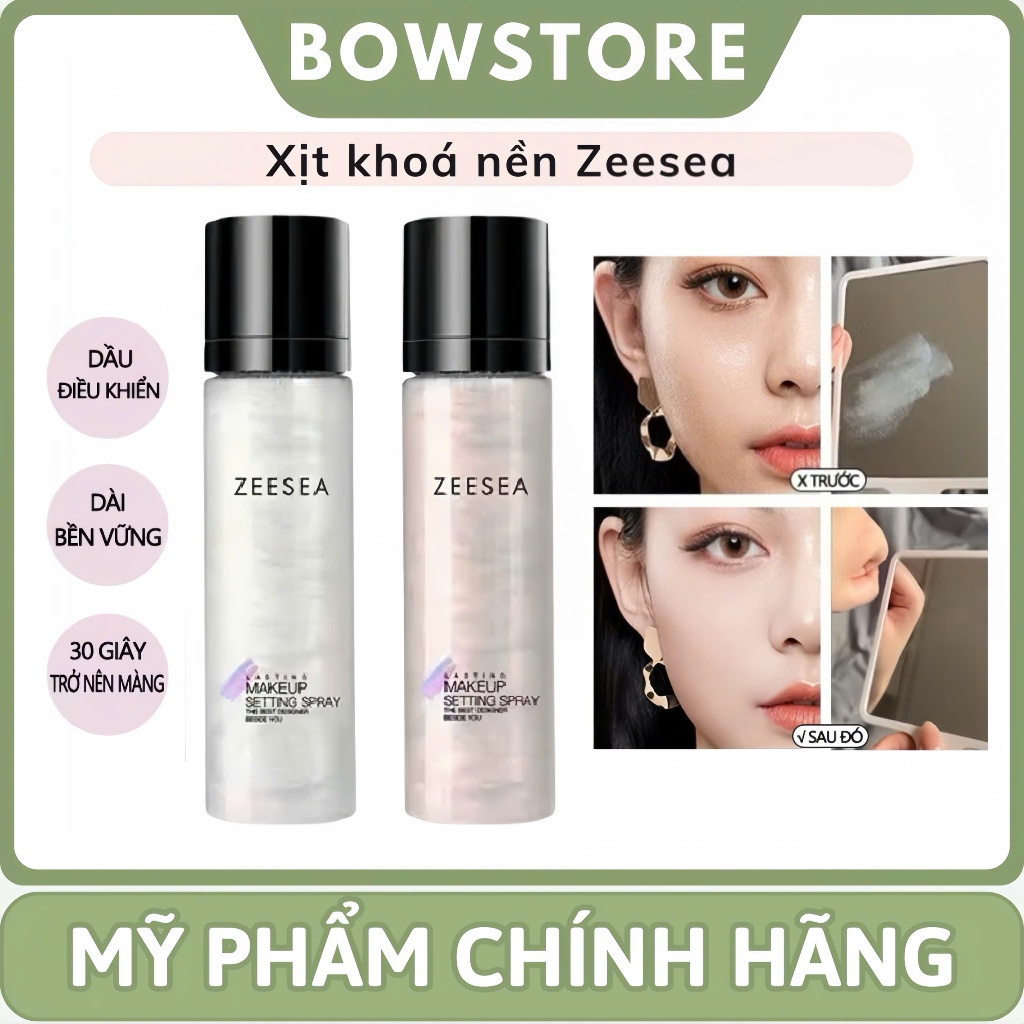 Chai Xịt Khoá Nền Trang Điểm ZEESEA Tạo Hiệu Ứng Bóng Trong Thời Gian Dài Quyến Rũ 50ml / 100ml ...