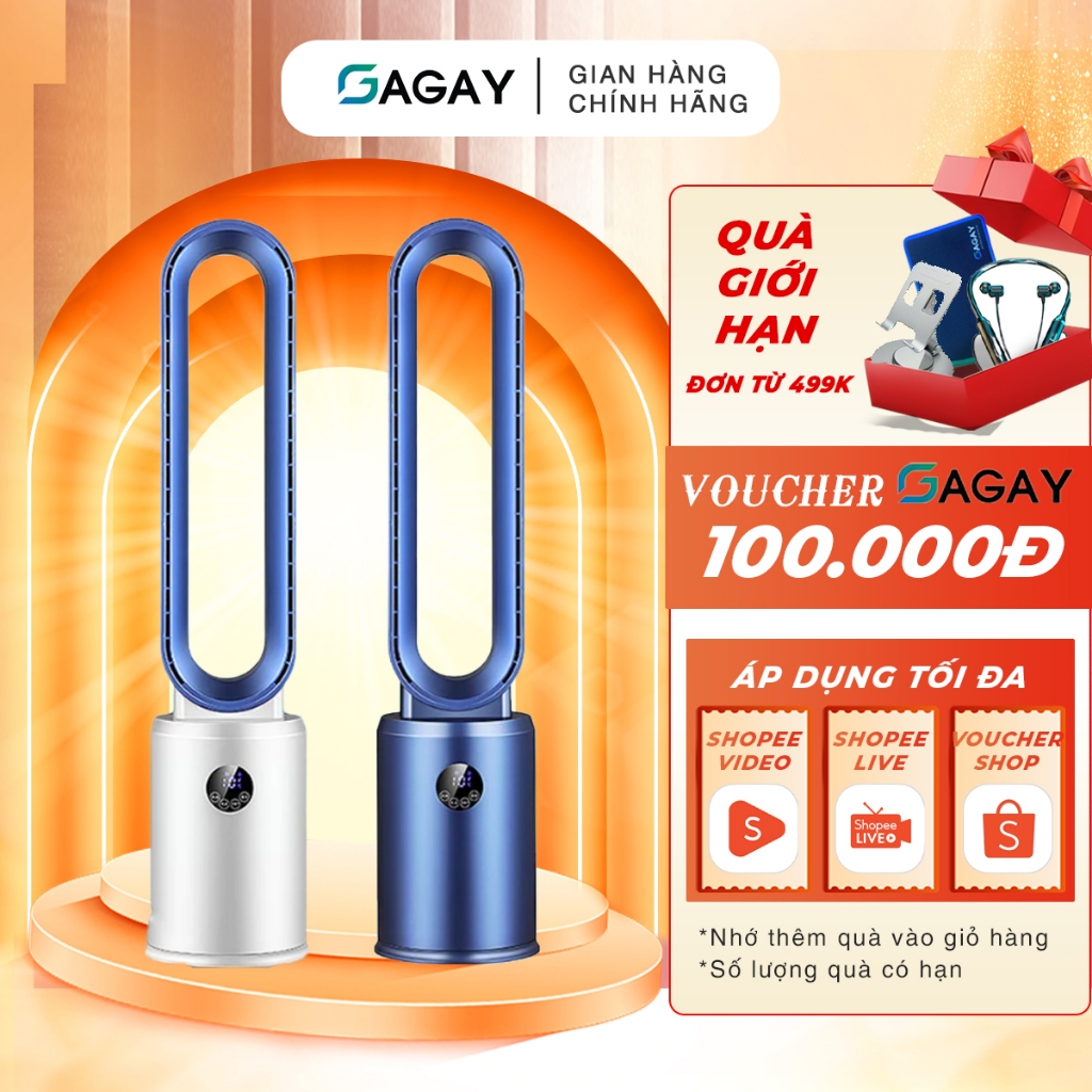 Quạt Không Cánh GBW 863 tích hợp lọc không khí, tạo ion âm, màn hình ...