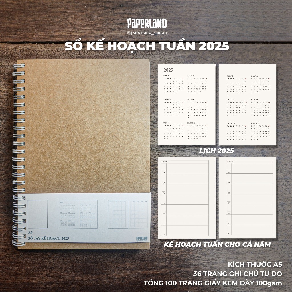 SỔ TAY KẾ HOẠCH THEO TUẦN | LỊCH 2025 | 12 THÁNG KẾ HOẠCH HIỆU QUẢ ...
