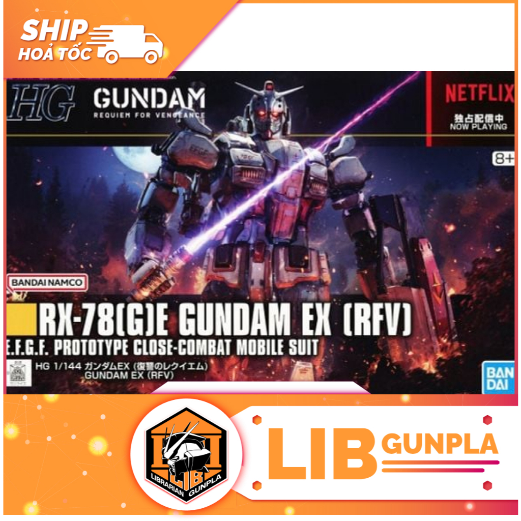 Đồ chơi mô hình lắp ráp Bandai HG RFV 1/144 Gundam EX - Gundam Requiem for Vengeance | Shopee ...