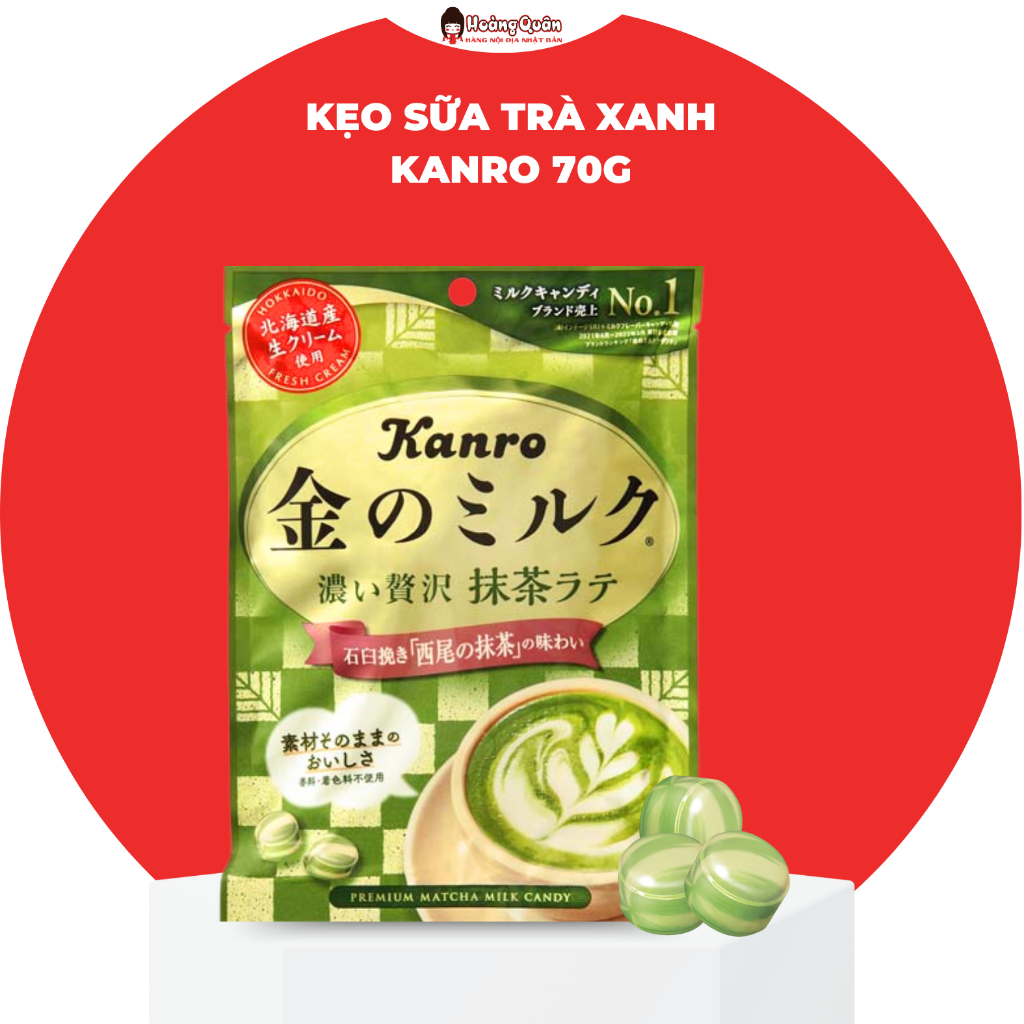 Kẹo Sữa Trà Xanh Kanro Nhật Bản, Kẹo Matcha Sữa Kanro 70g | Shopee Việt Nam