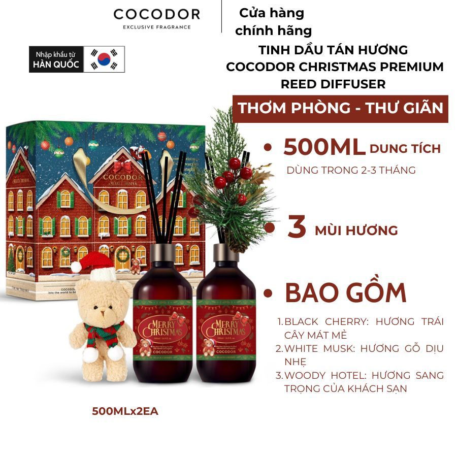 [Christmas] Tinh dầu tán hương thơm phòng phiên bản Giáng sinh Cao cấp COCODOR Christmas Premium ...