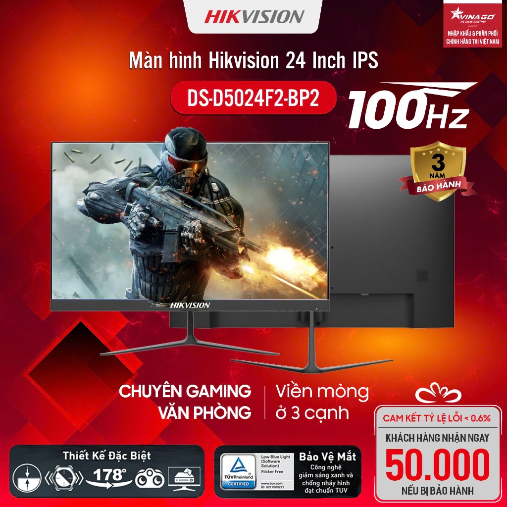 Màn hình Máy tính Gaming HIKVISION 24" & 27" - IPS/100Hz/FullHD - Bảo ...