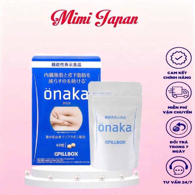 Viên uống giảm mỡ bụng Onaka 60 viên Nhật Bản | Shopee Việt Nam