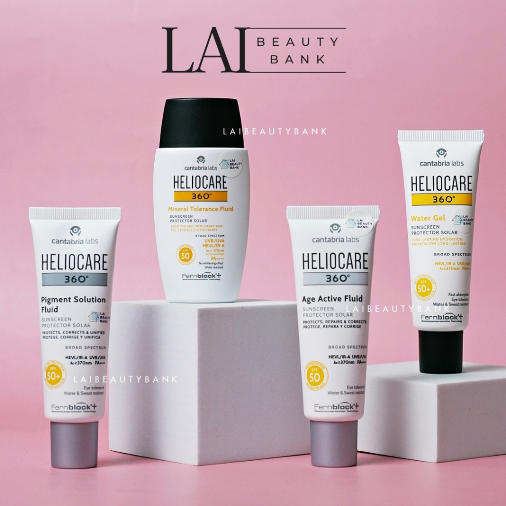 Kem chống nắng Heliocare Water Gel, Mineral, Pigment, Age Active, A-R ...