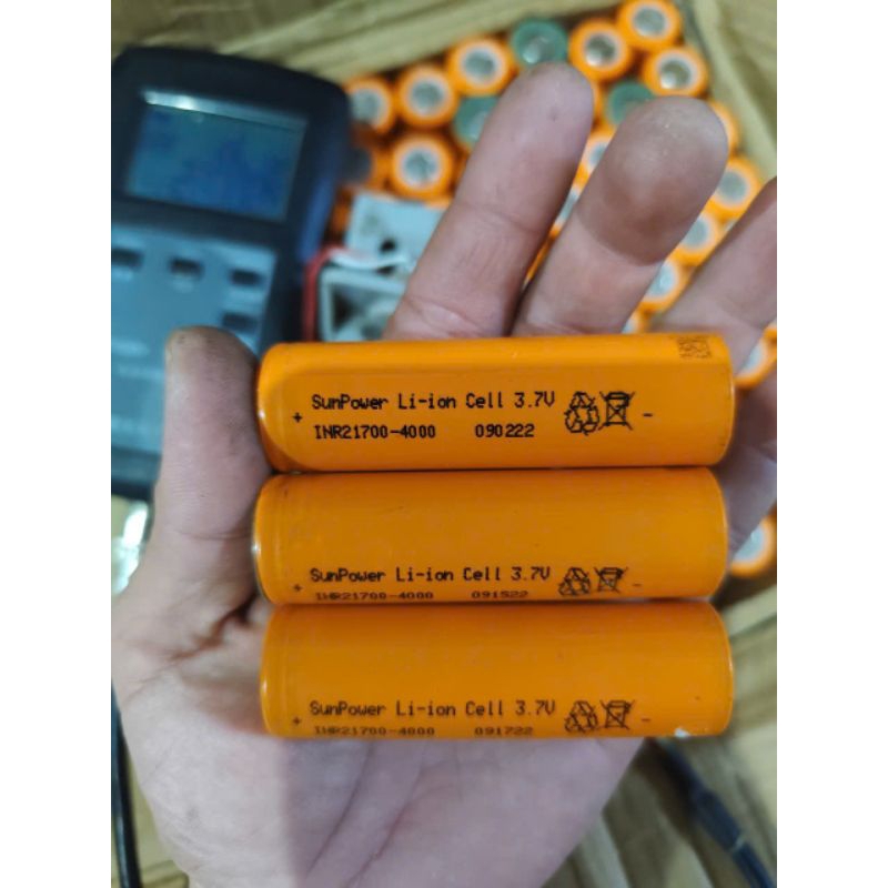 pin 21700 sunpower 4000mah xả 35A, nội trở 8_9miliohm, tháo khối ...