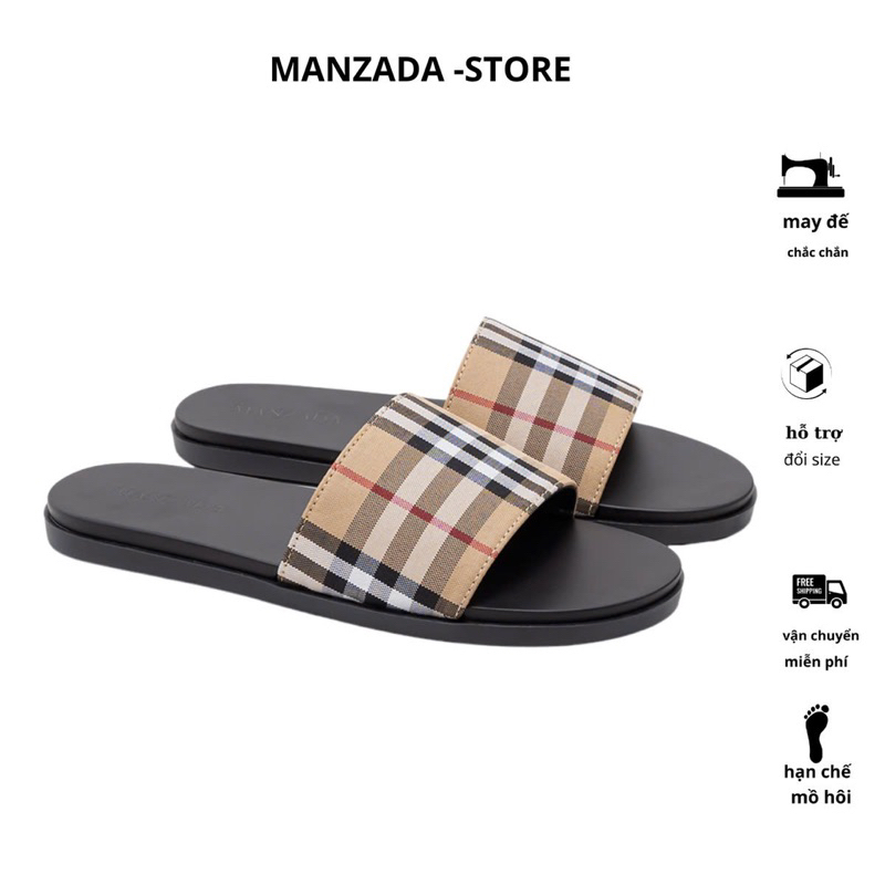 Dép BBR,dép nam BBR,dép kẻ mầu vàng đen BBR,đã khâu đế và quai đi rất ...