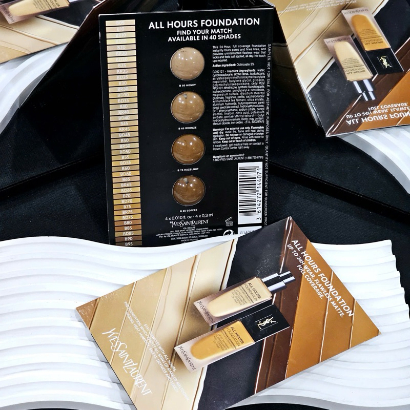 (Sample) YVES SAINT LAURENT - Kem nền YSL All Hours Foundation Luminous Matte Foundation ...