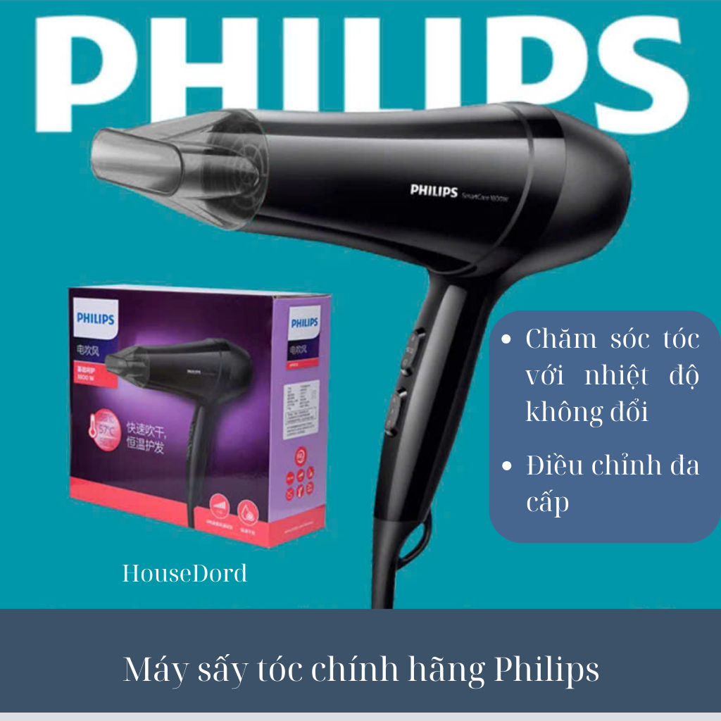 Máy Sấy Tóc công suất lớn chính hãng Philips BHC020: 1800w - BHD308: 1600w - HouseDord | Shopee ...