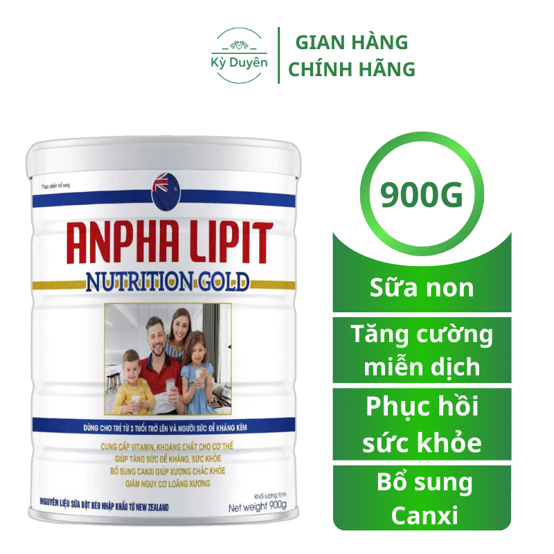 Sữa non Anpha Lipid Nutrition Gold 900g - Sữa bột cho người lớn tuổi ...