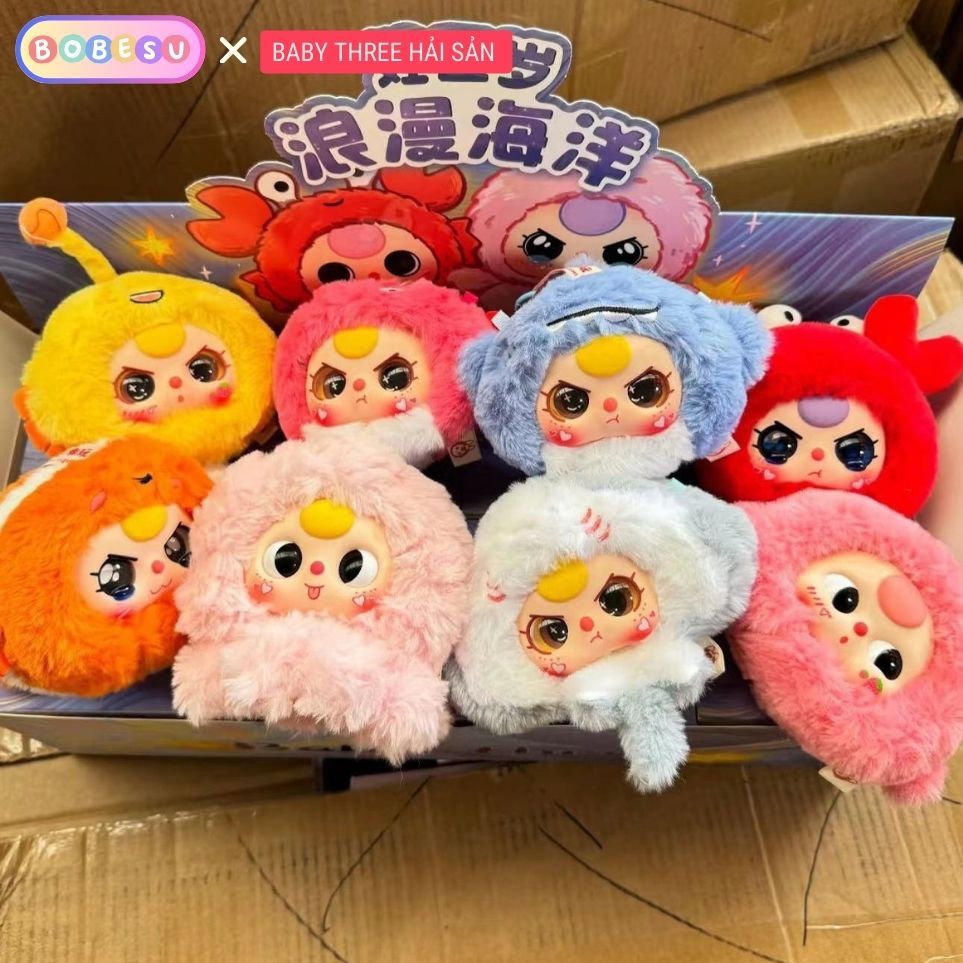 [ SẴN HÀNG ] Baby Three Hải Sản Ocean Blindbox Baby Three V3 thỏ thị ...