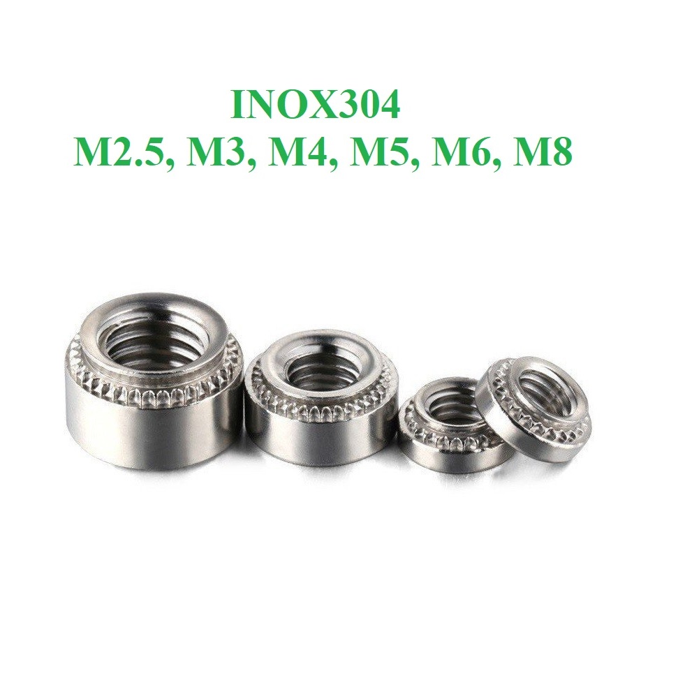 50 cái M2.5 -M6 pem,tán dập M2.5 M3, M4, M5,M6 INOX 304 | Shopee Việt Nam