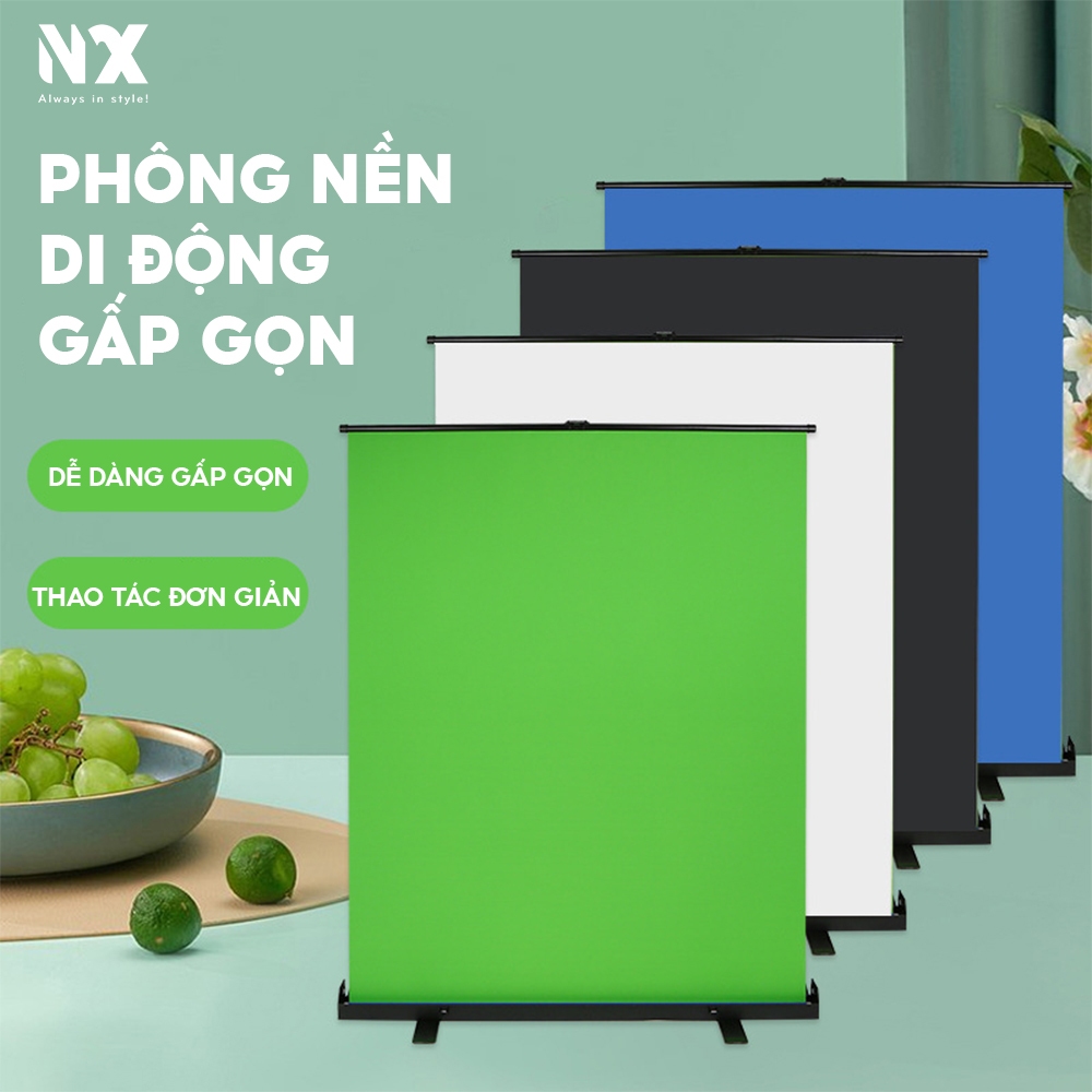 Bộ Khung Phông Xanh Tách Nền Di Động Gấp Gọn, Setup Nhanh, Thao Tác Đơn ...