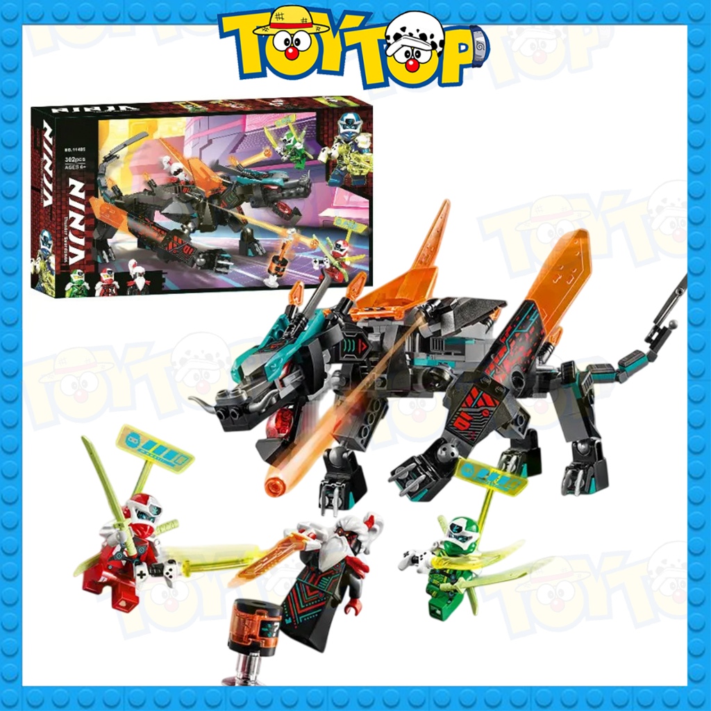 Đồ chơi ninja rồng mạng đen Empire đế chế Unagami chiến đấu ninja Kai ...