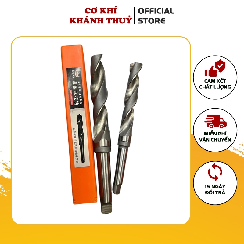 Mũi Khoan chuôi côn đẹp thép trắng HSS từ phi 30mm đến 60mm | Shopee Việt Nam