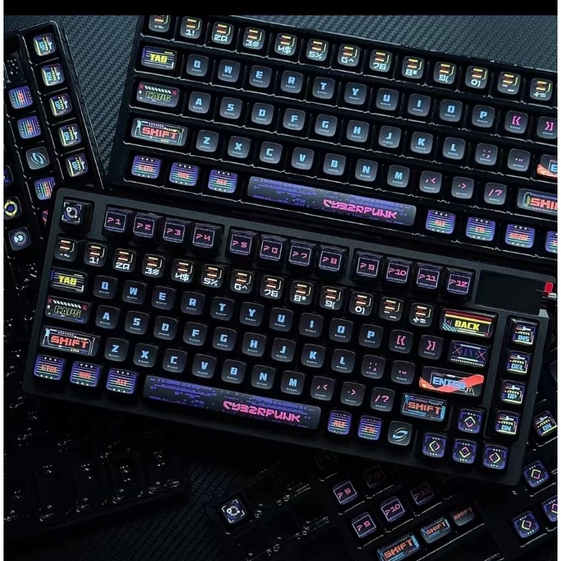 Keycap Cyber Punk pudding tỏa led siêu đẹp cho bàn phím | Shopee Việt Nam