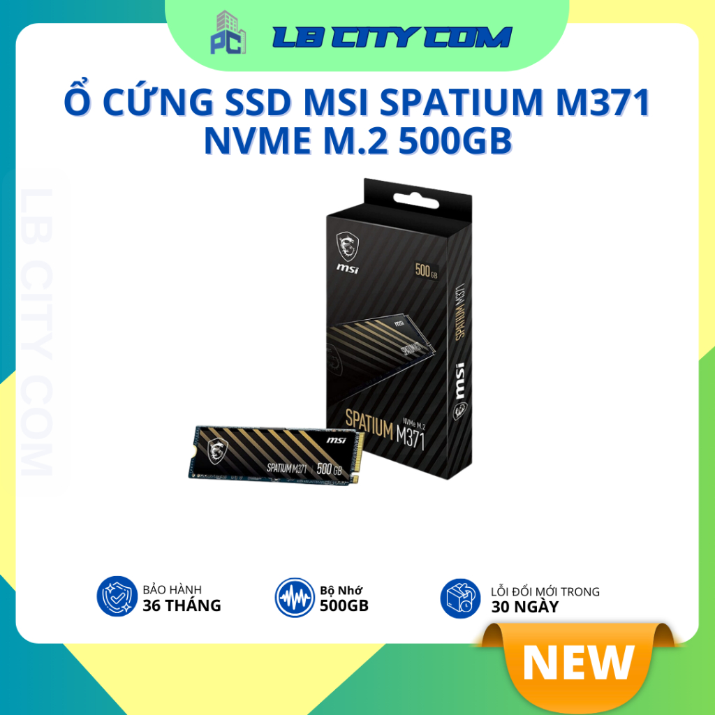 Ổ cứng SSD MSI SPATIUM M371 NVMe M.2 500GB - NEW | Shopee Việt Nam