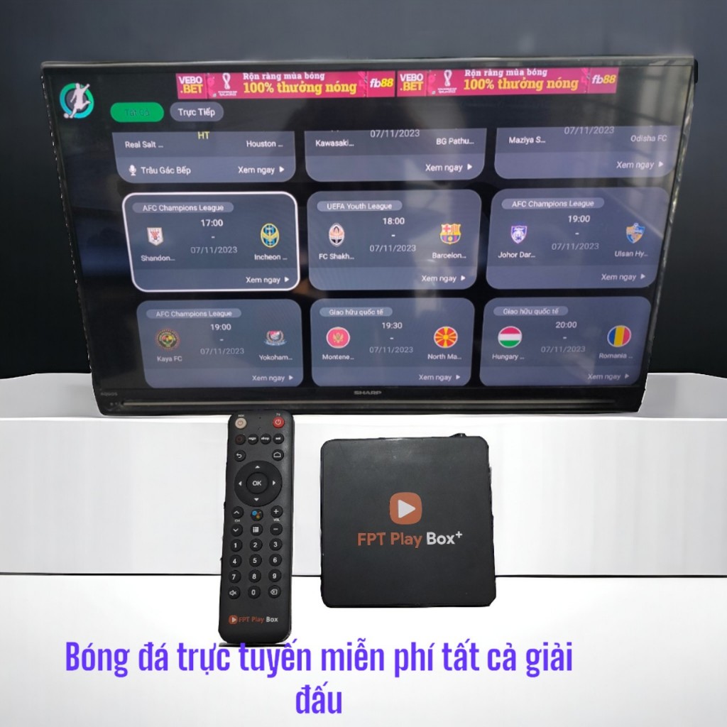 FPT playbox S400 - Giao diện ATV - Xem truyền hình, bóng đá, Youtube ...